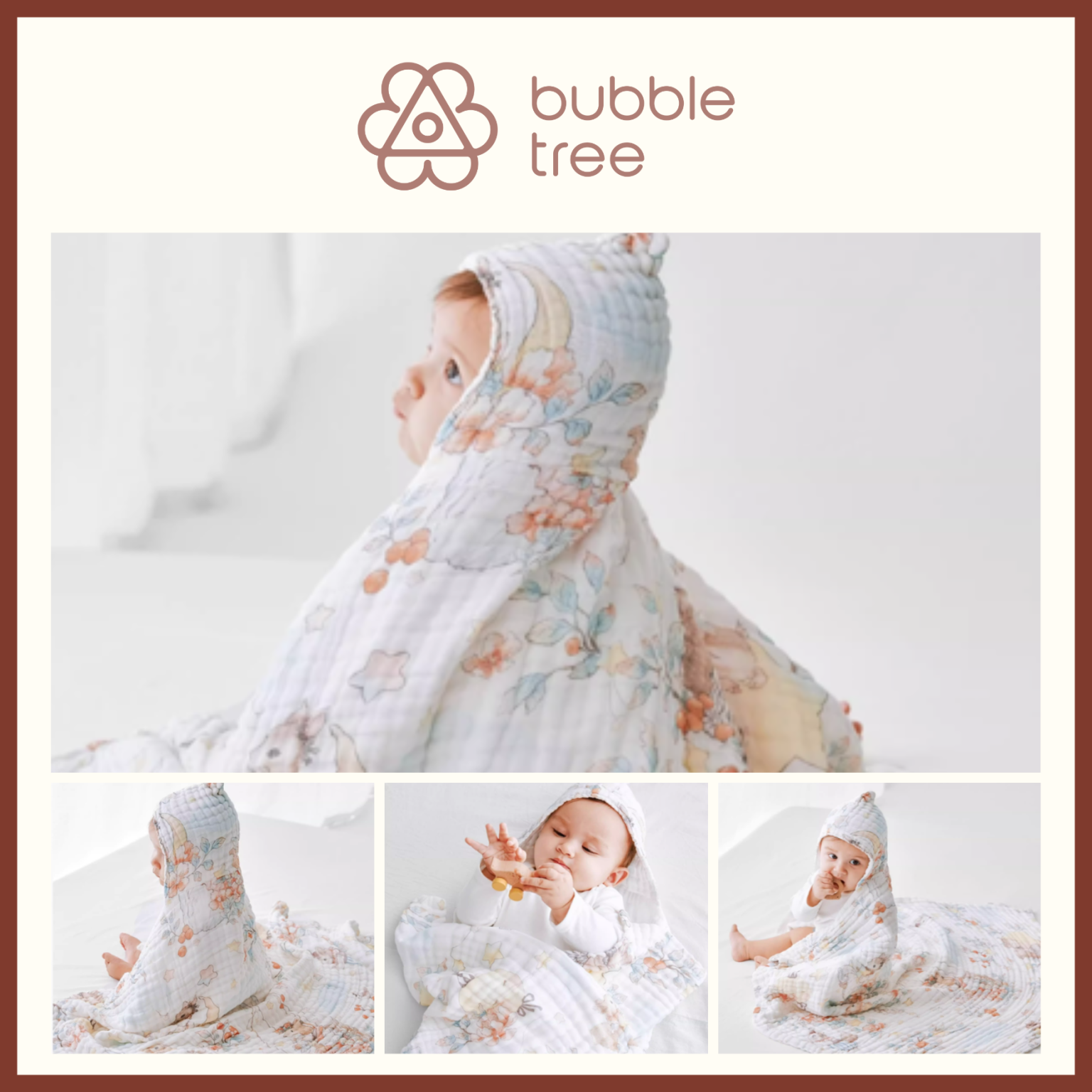 KHĂN CHOÀNG 6 LỚP 105×105 BUBBLE TREE – ANC VIỆT NAM
